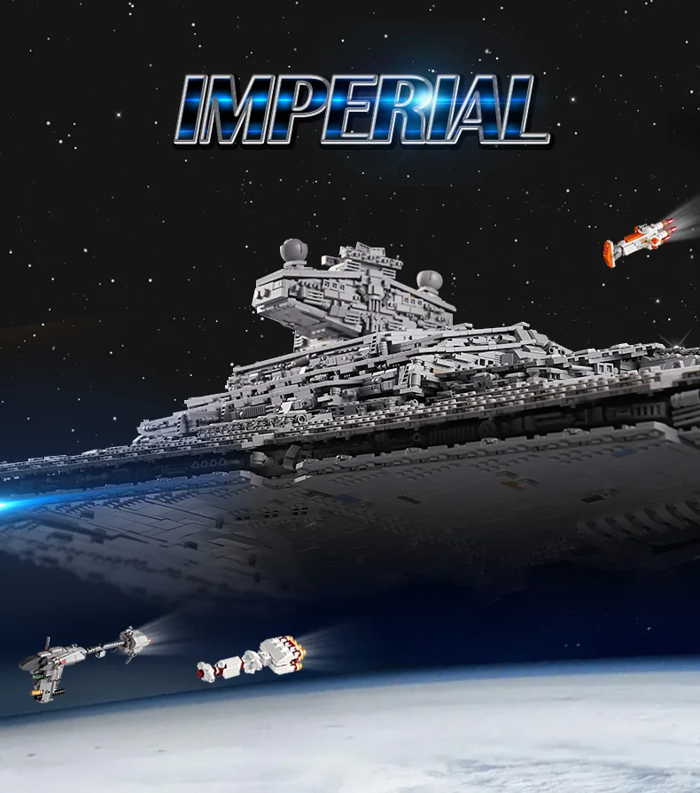 Imperial Star Destroyer Monarch Ucs Fighters Super Star Movie Model ...