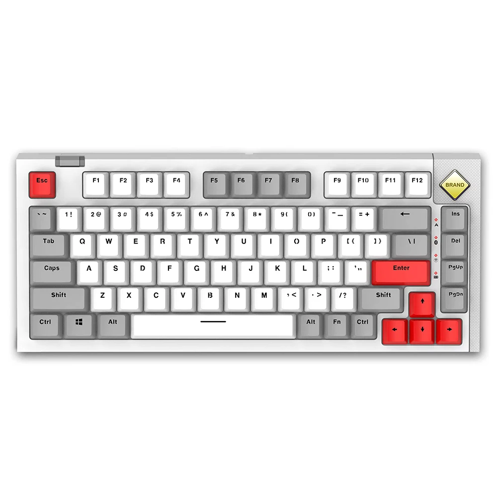Hot Swappable 75% Custom Mechanical Gaming Keyboard Kit With Rotary ...