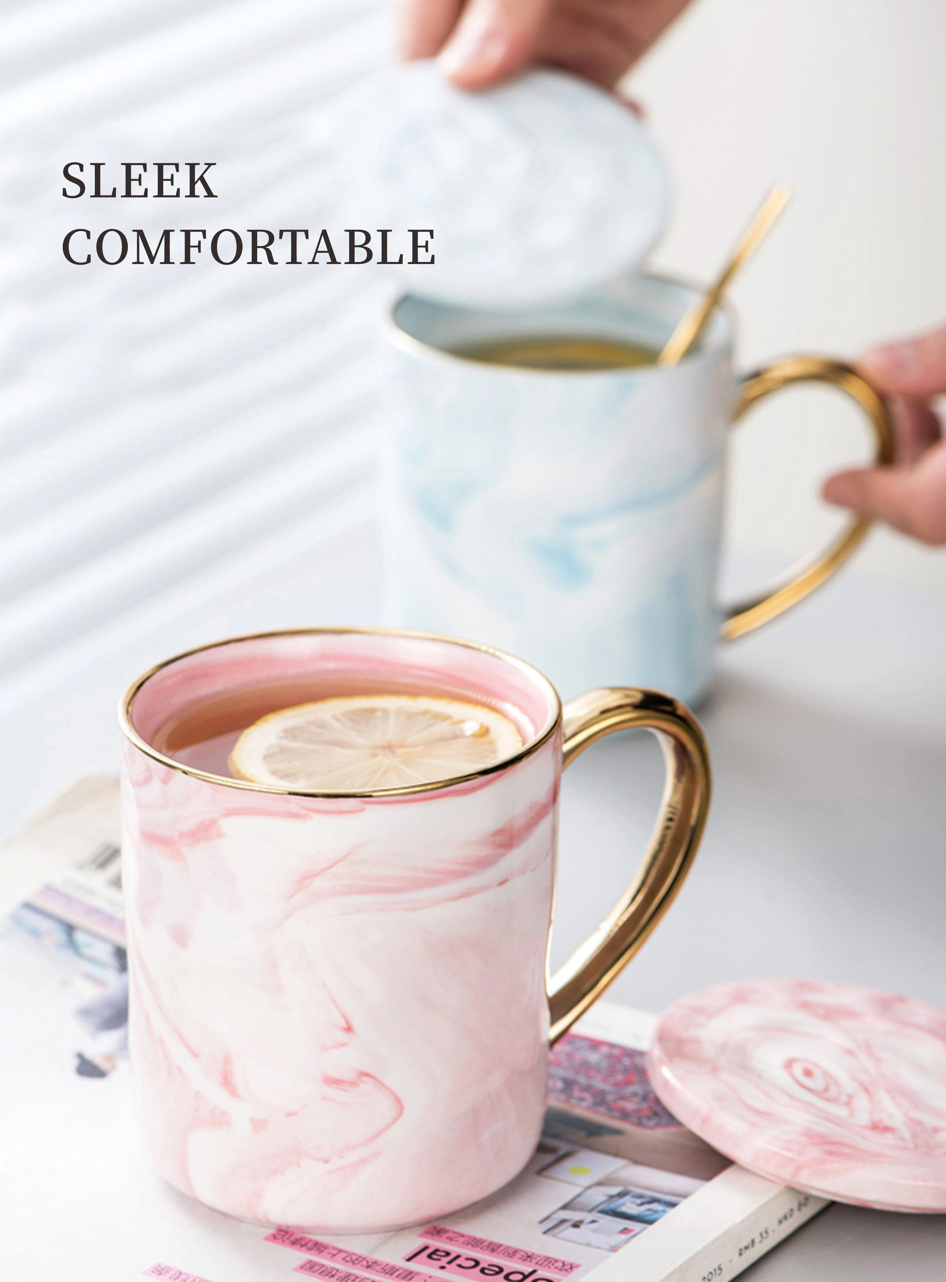 High Quality Nordic Simple Marble Mark European Style Luxury Couple ...