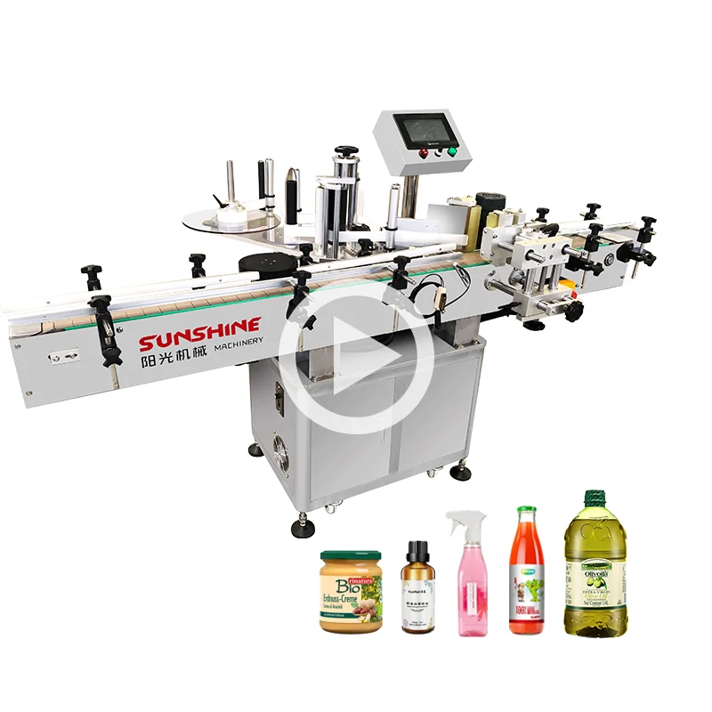 Automatic Adhesive Round Bottle Label Sticker Labeling Machine for ...