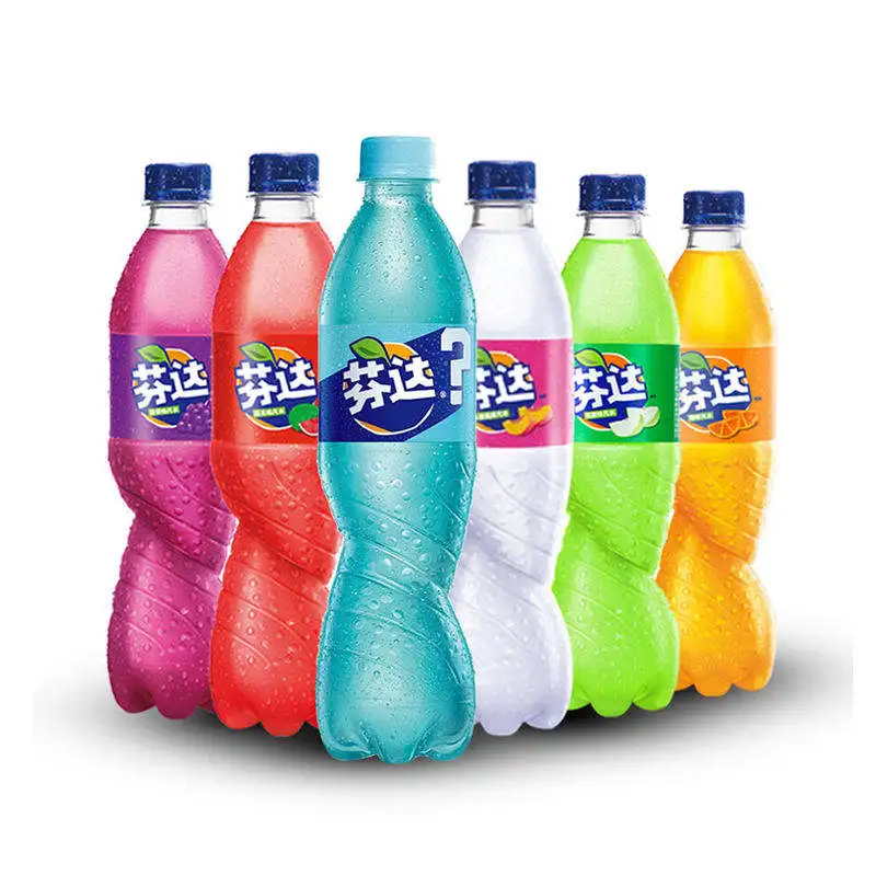 500ml Bottled Fan Ta Soft Drinks Apple Flavor Wholesale Carbonated ...