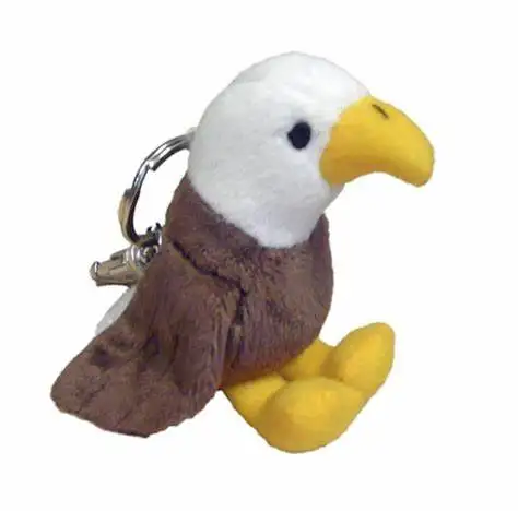 Custom Plush Toy Bald Eagle Keychain - Perfect Promotional Gift