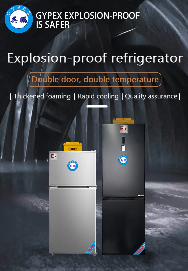 ATEX Explosion-proof Automatic Vertical Freezer Double Door Dual ...