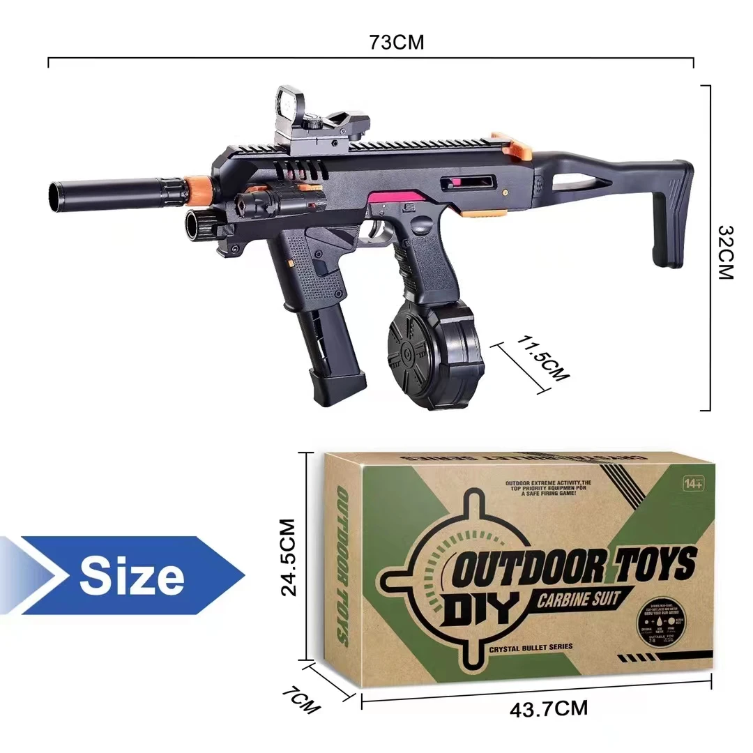 Yj Ak47 M416 M4a1 M4 Kids Electric Shell Ejecting Gel Blaster Gun Toy ...