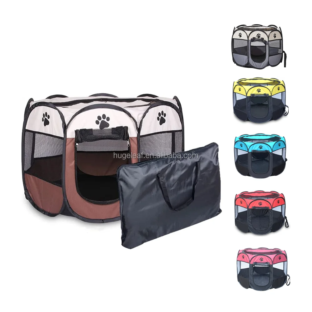 Outdoor Pet Cage House Removable Dog Cat Kennel Soft Puppy Playpen ...