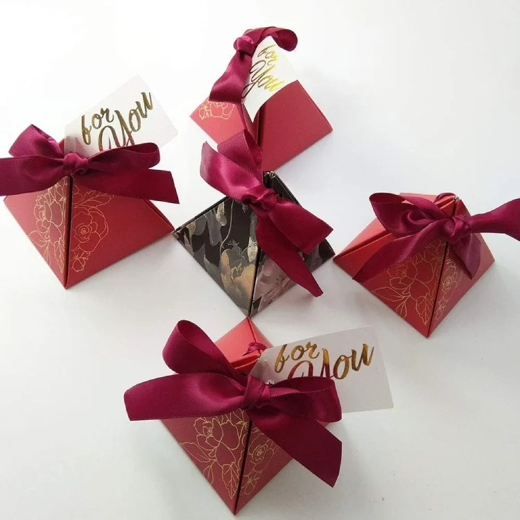 American Japanese Triangle Wedding Confection Cardboard Paper Candy ...
