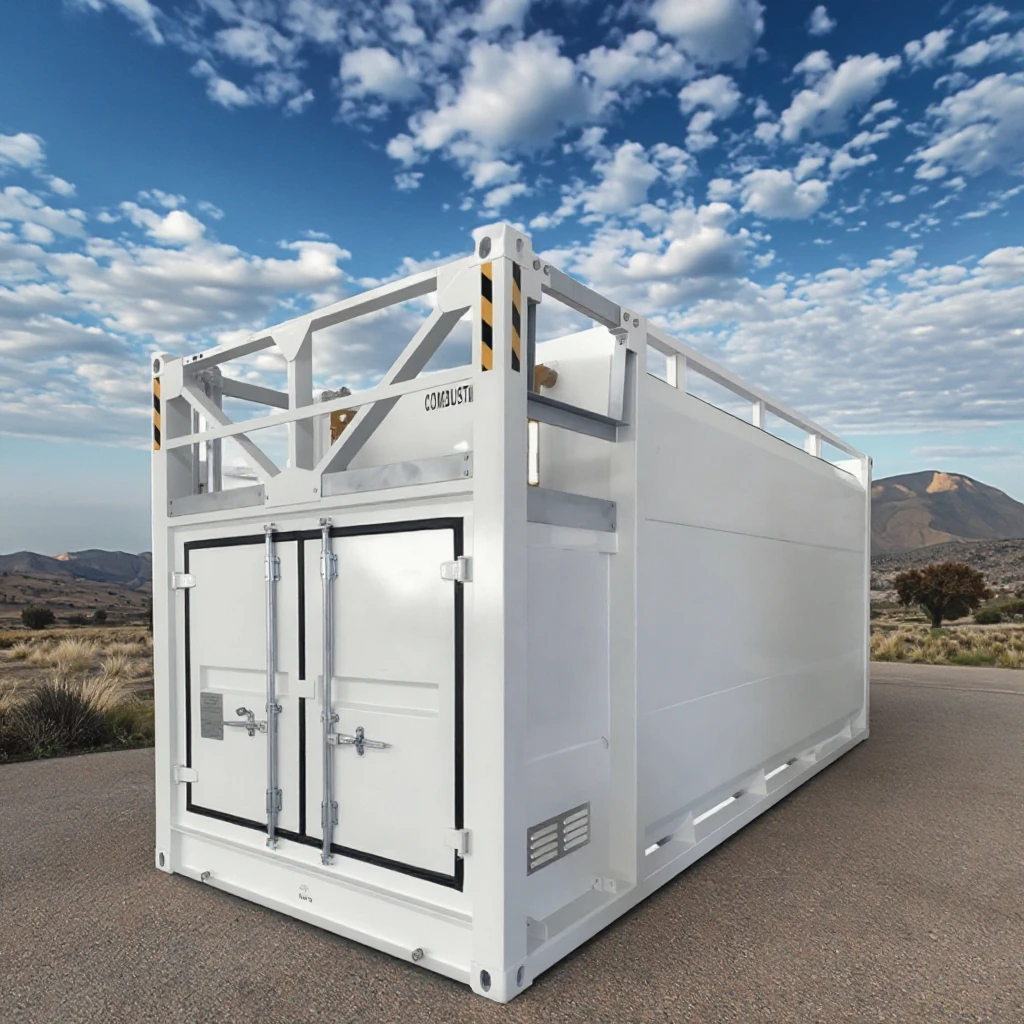 Customized 20ft & 40ft Carbon Steel Double-Wall Self-Sealing Diesel ...