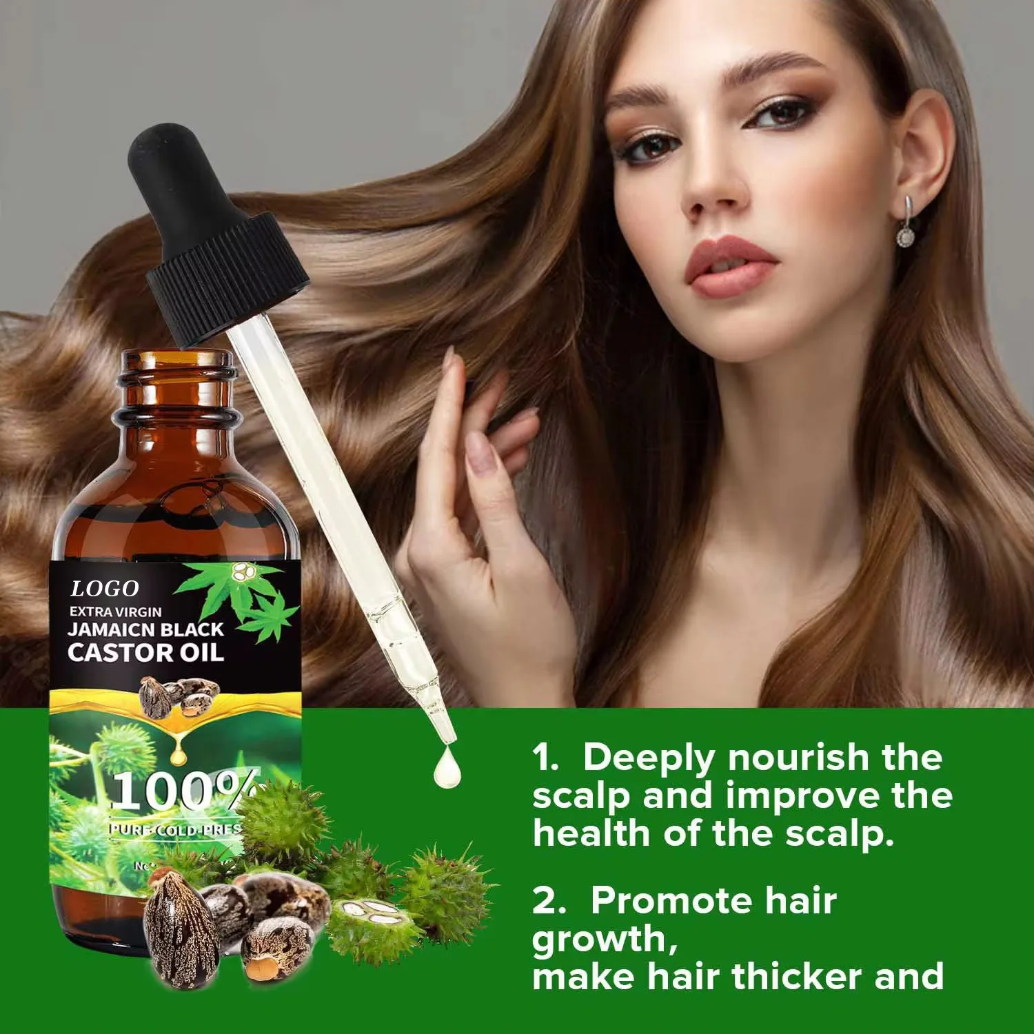 Ultra-pure Castor Essential Oil - Fresh Seeds, All Skin Types