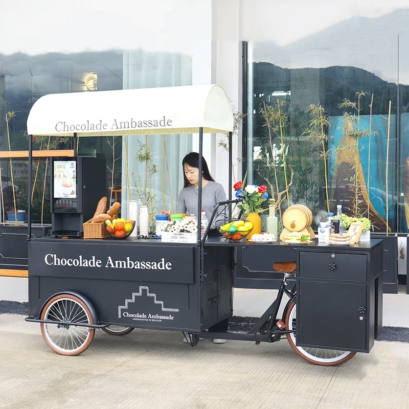 Electric Cargo Tricycle Food Trucks - High Productivity