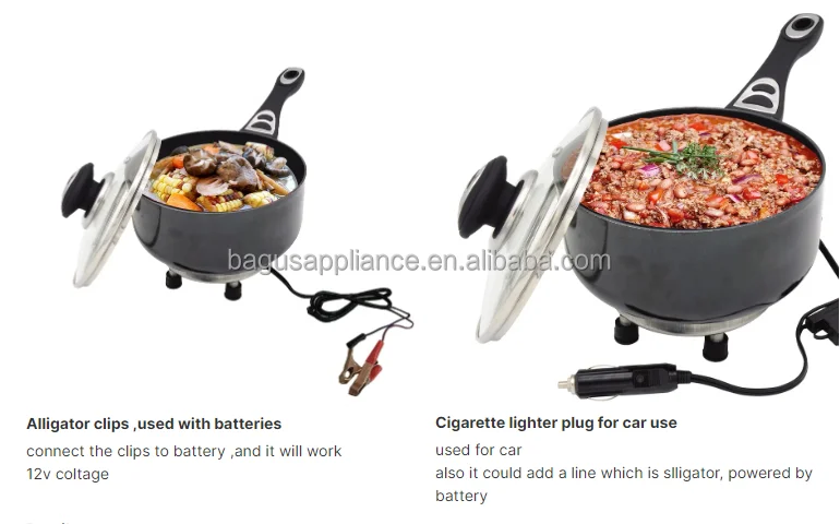 12v 24v Mini Car Camping Outdoor Electric Soup Pot Solar Cooker - Buy ...