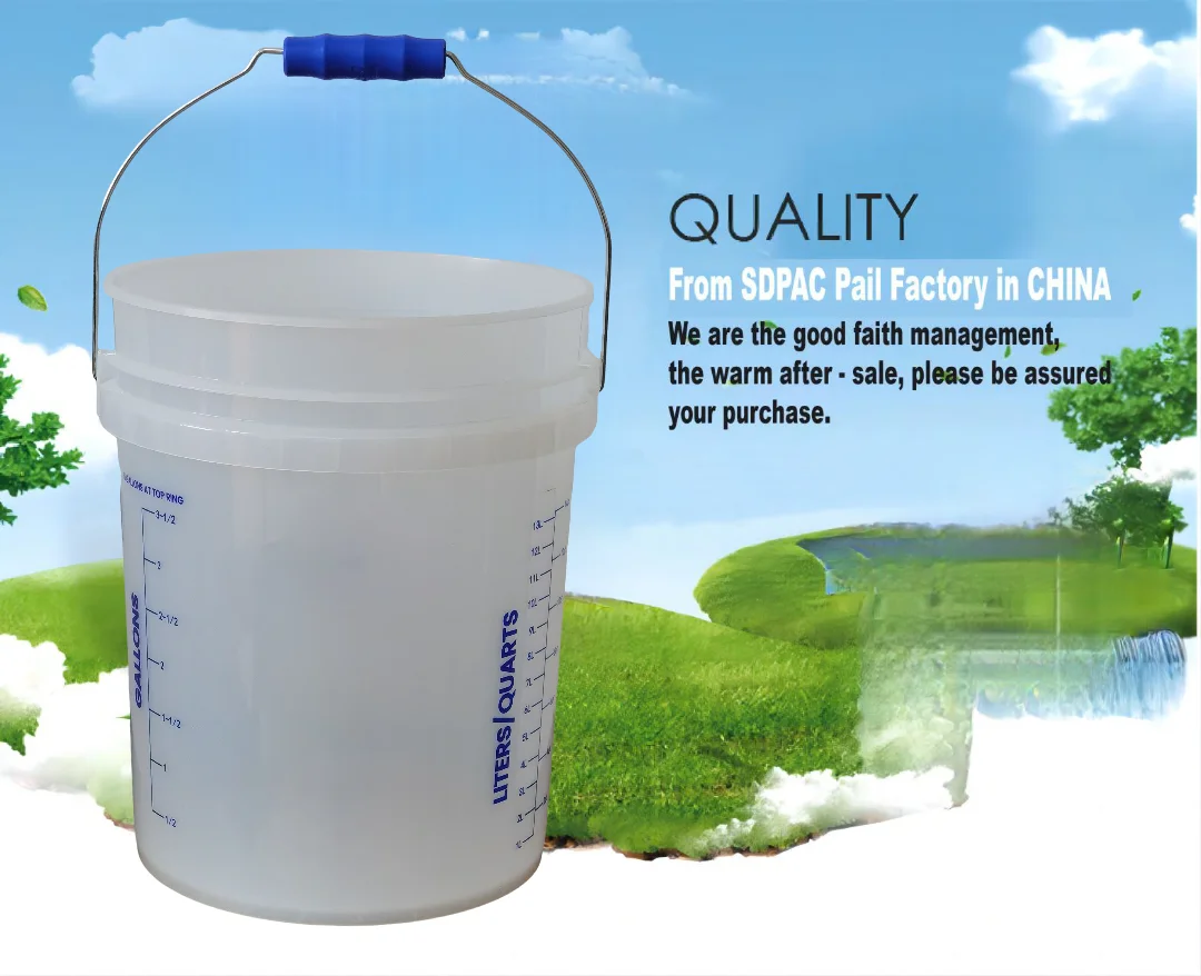 Graduated Mixing Pail Graduation Markings In Gallons And Liters ...