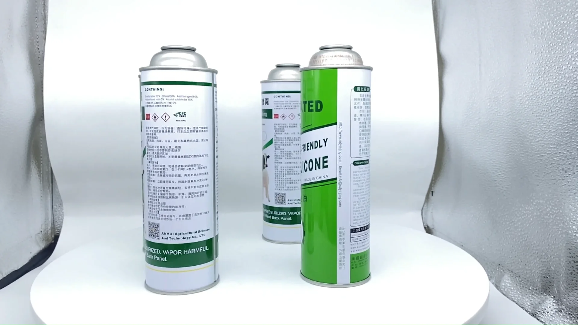 Custom Round Shape 500ml Pantone Color Aerosol Can Paint Cans Straight ...