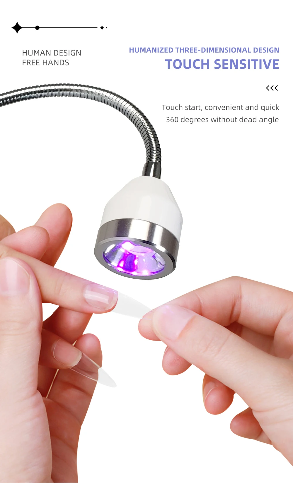 IBelieve Auto-induction Flash Cure Nail Lamp Cordless Adjustable ...