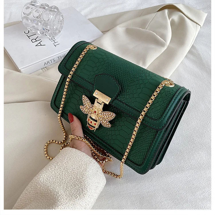 Fashion Trendy Stone Pattern Bags 2025 Girls Popular Messenger Handbag Ladies Small Purses For Young Lady