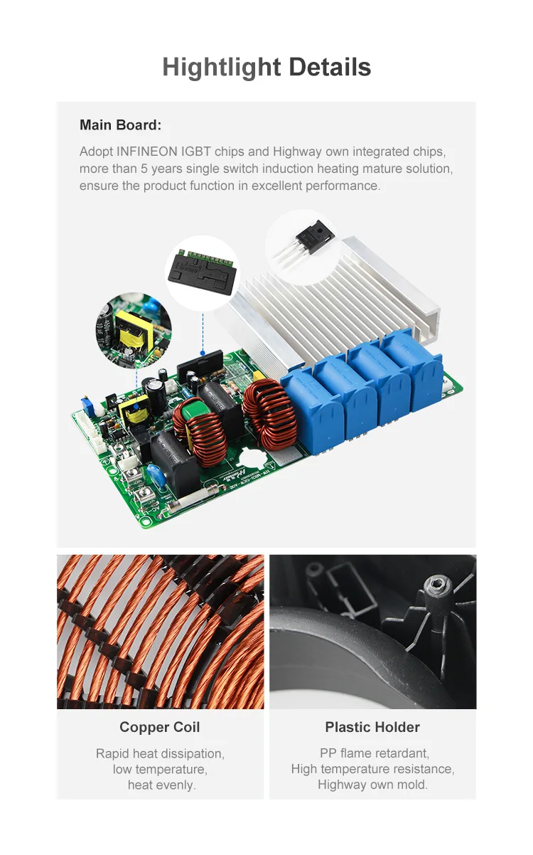 5000w Induction Cooktops Pcba Induction Cooker Work Top Induction ...