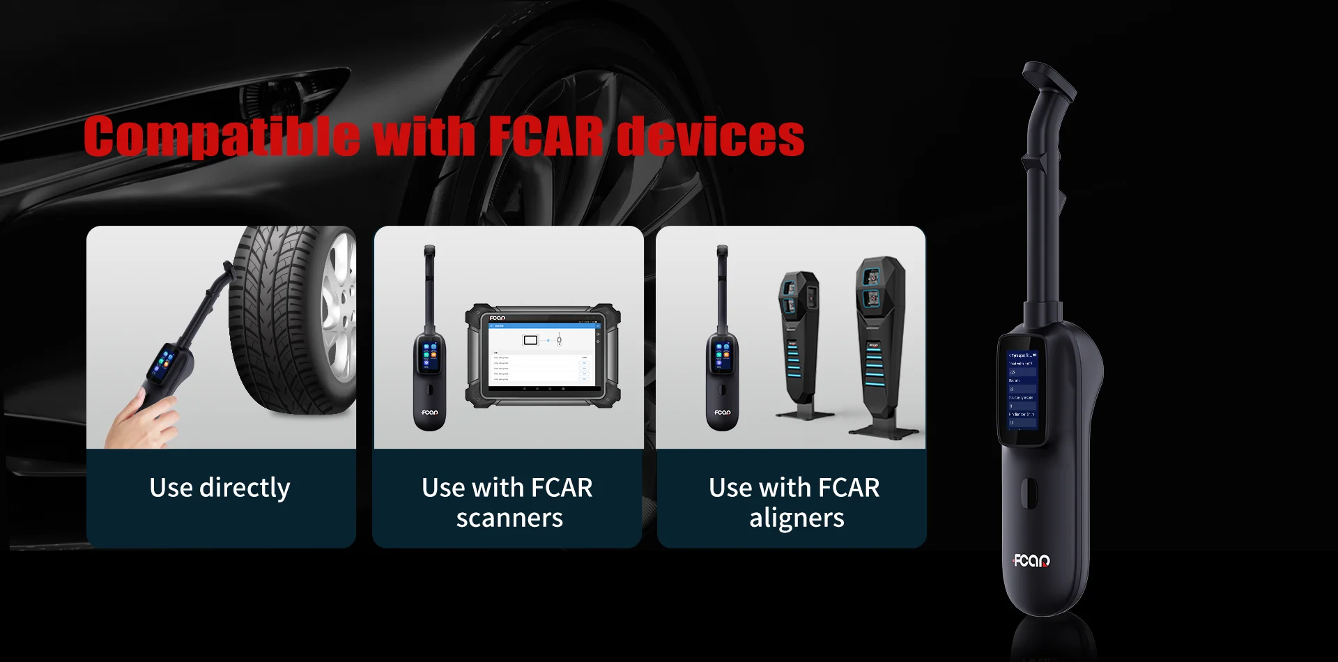 FCAR TR-100 Tire Tread Detector for All Car Truck Motorcycle Tires ...