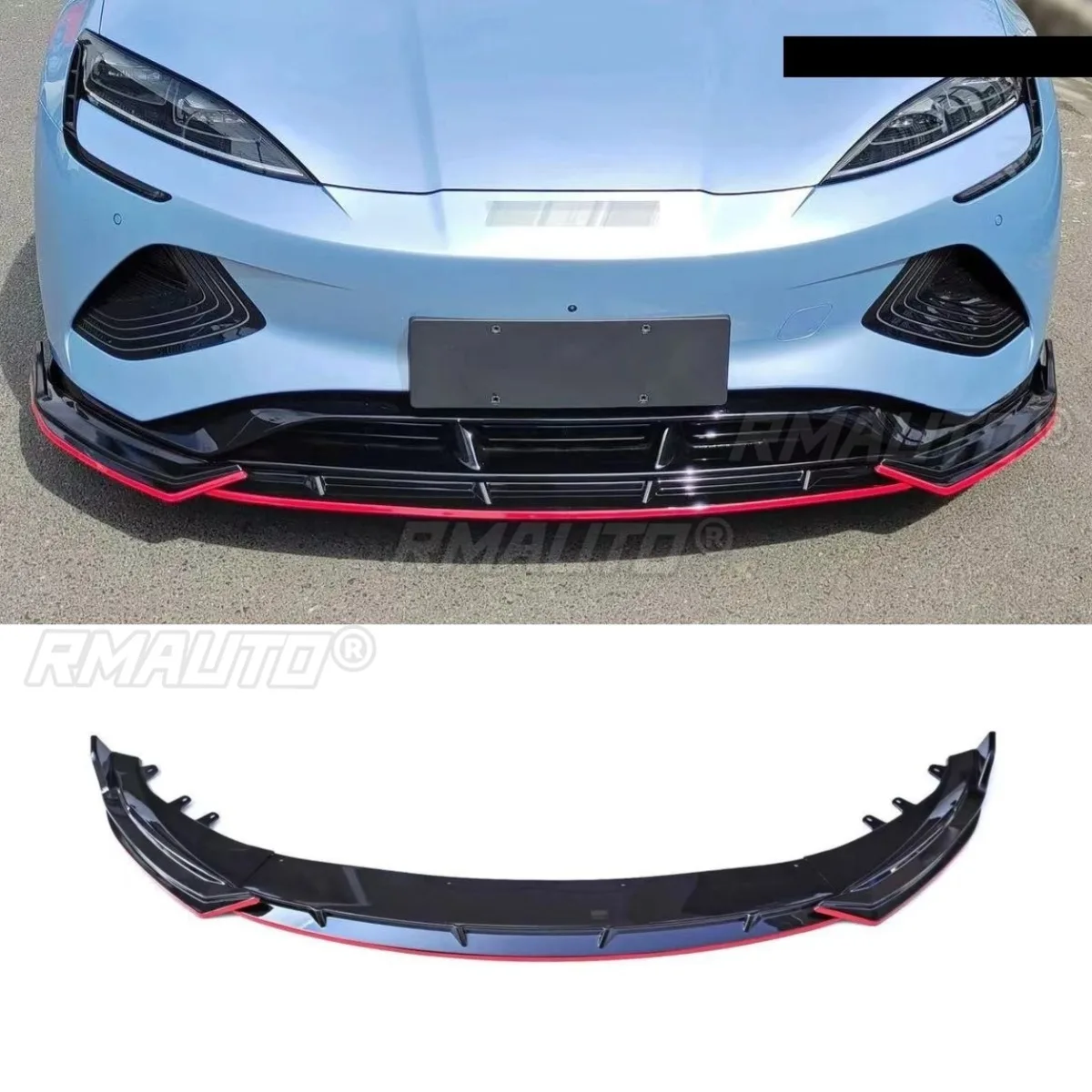 For BYD Seal EV Car Front Bumper Lip Splitter Diffuser Body Kit Gloss ...