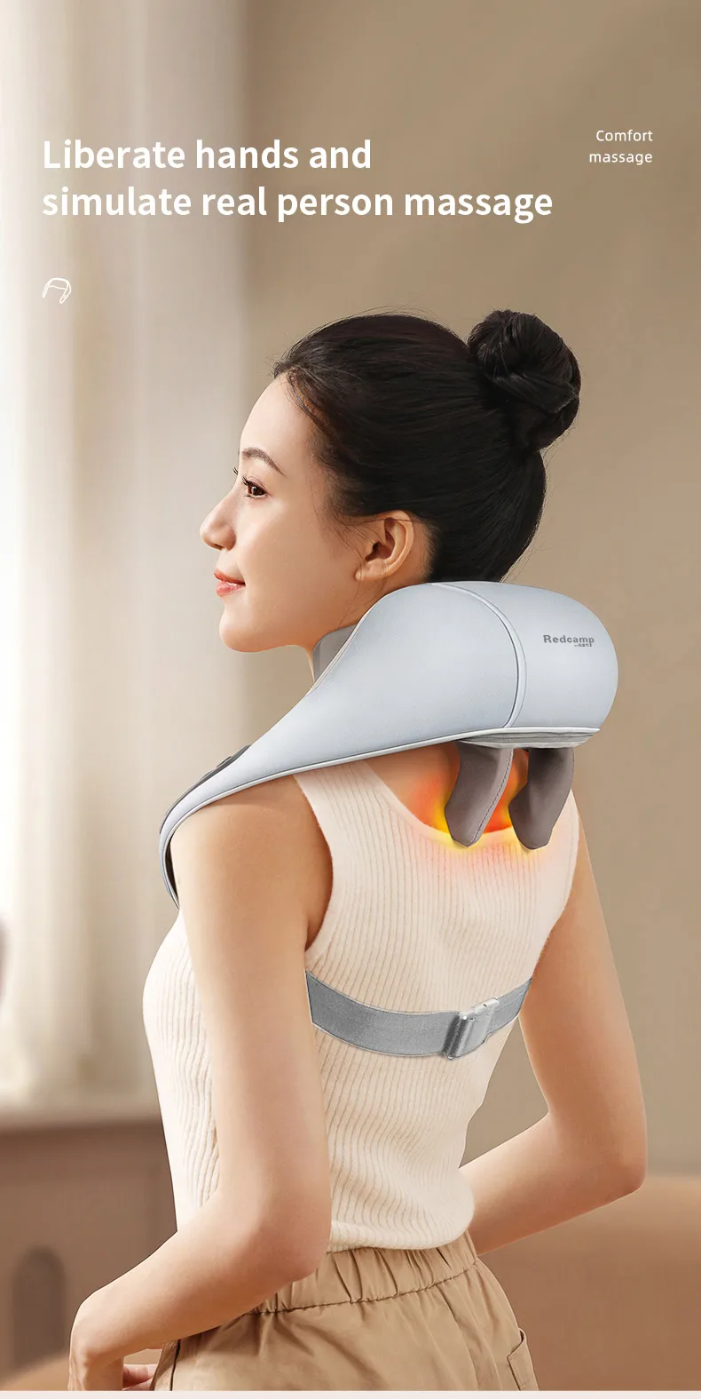 2023 Hot Sale Electric Shiatsu Neck Shoulder Relaxer Cervical Massage ...