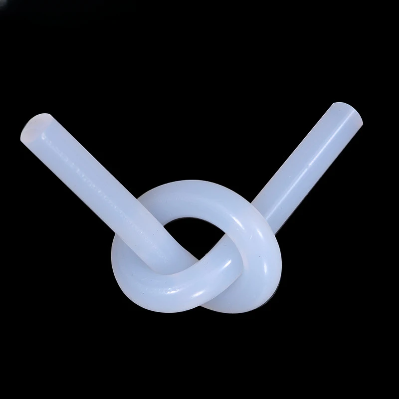 Silicone Transparent Solid Rubber Round Strip High Temperature ...