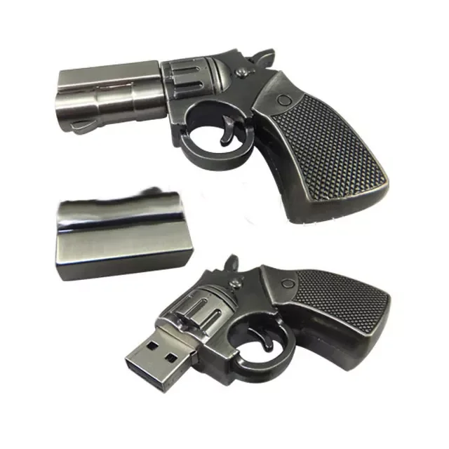 Real And Fully Capacity Gun Shaped Usb Flash Drive With Promotional ...