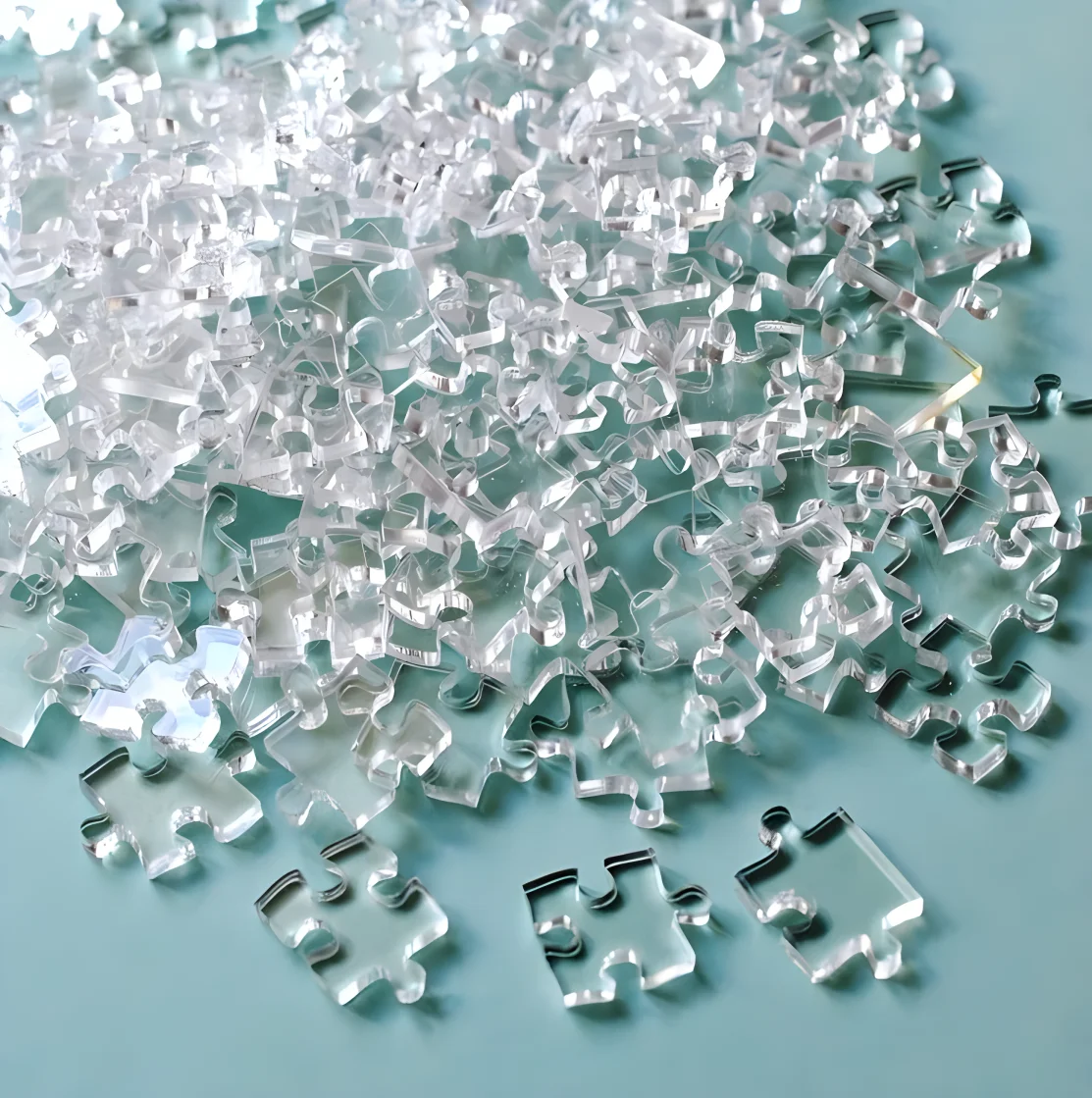 High Quality Custom Durable 3D Acrylic Jigsaw Puzzle Clear Transparent ...