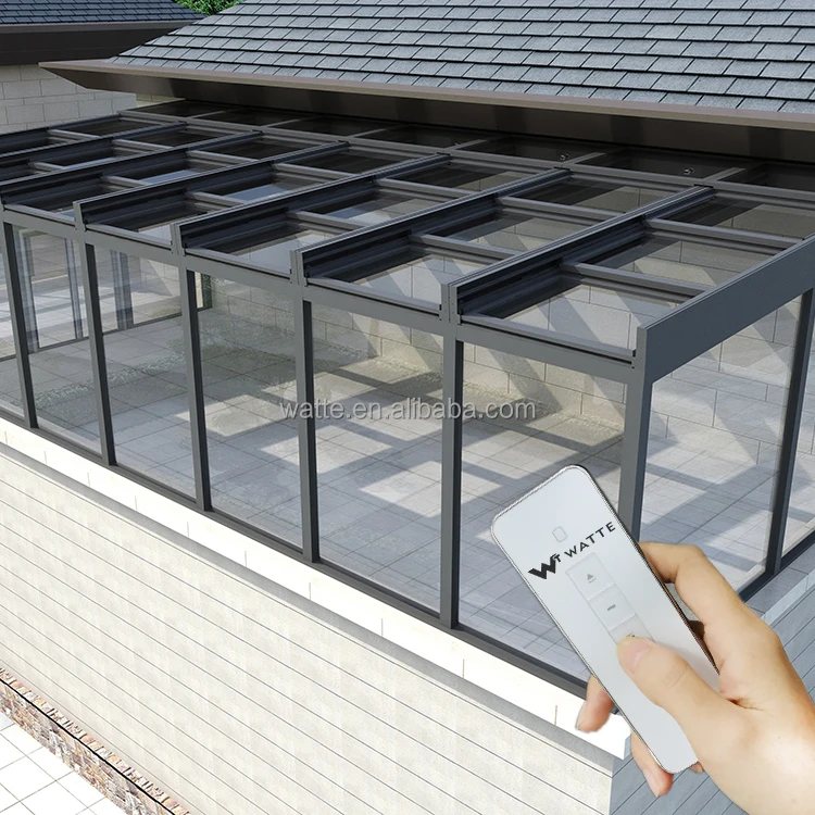 Customize Modern Style Automatic Aluminium Glass Roof Window Balcony ...