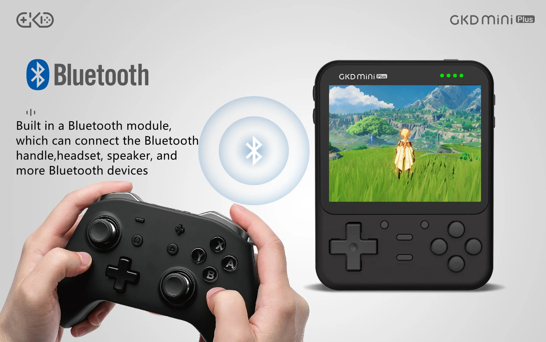 GKD Mini Plus Handheld Game Console - Retro Fun Portable