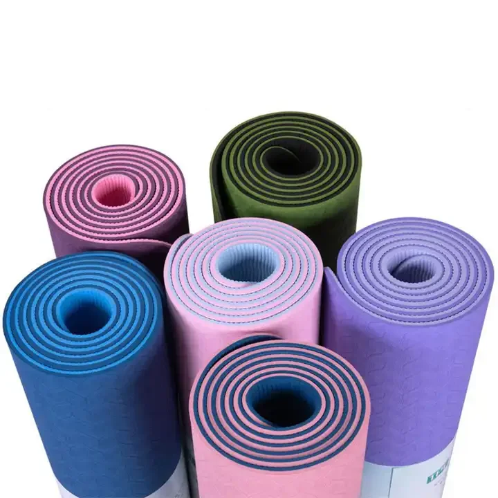 Double Color Men Women Soft Foam Tpe Anti-slip Yoga Mat 6mm 10mm Custom ...