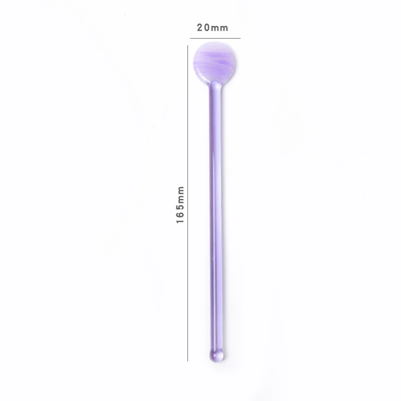 Mini Little Tea Spoons Color Glass Stir Spoon For Coffee Sugar Dessert ...