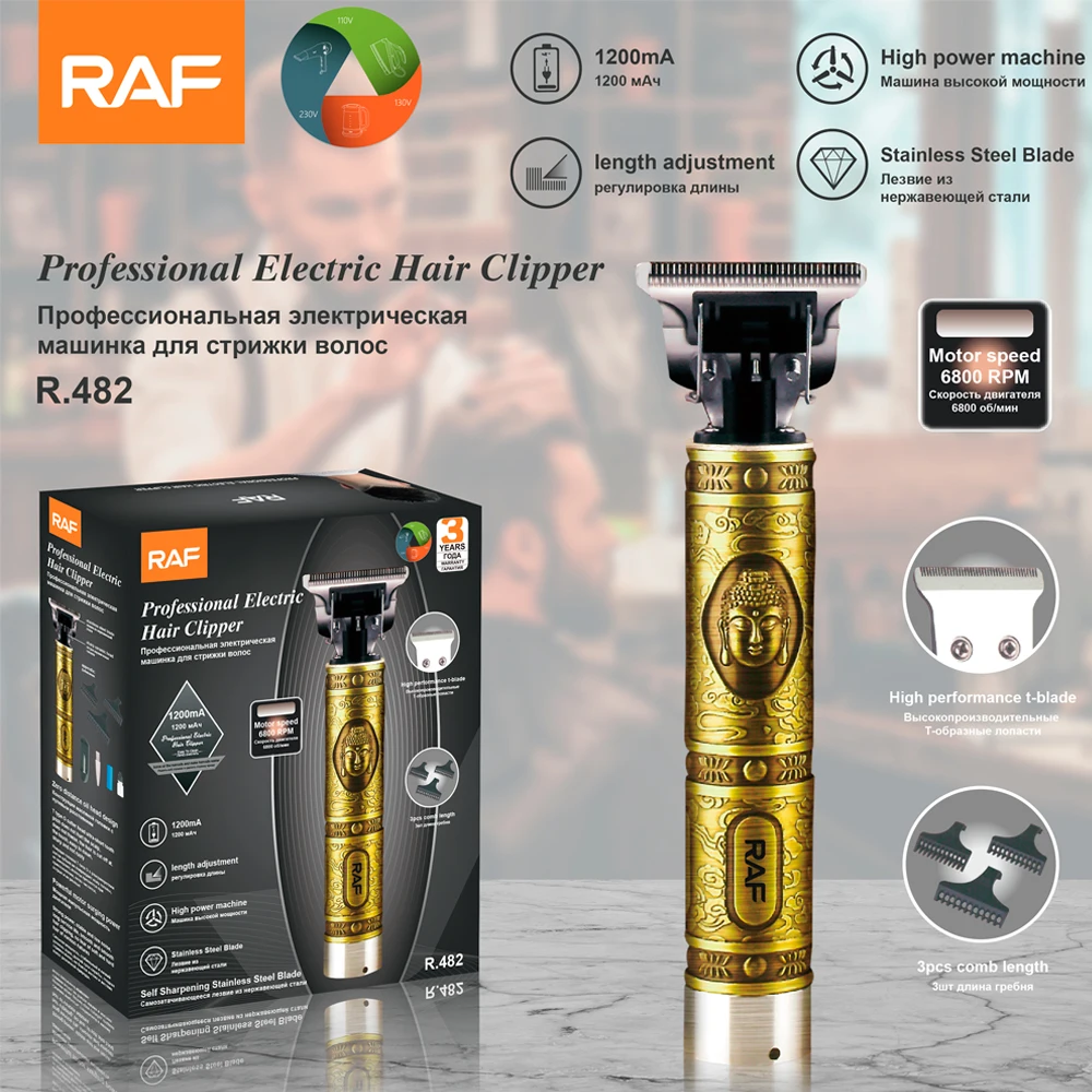 Raf New Rechargeable Cordless Electric Trimmer for Men
