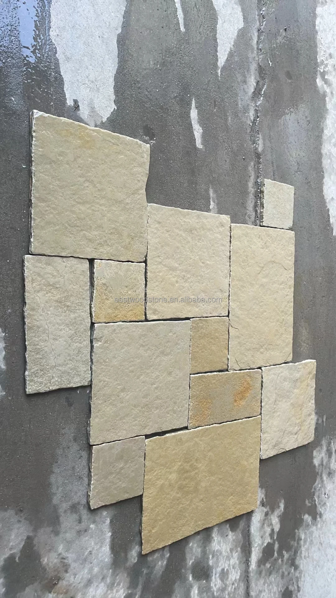 Yellow Limestone French Pattern Pavers Modern Design Natural Stone ...