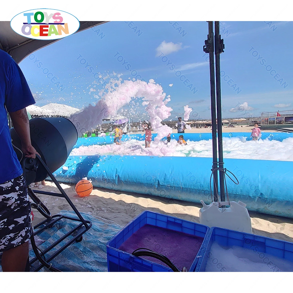 Inflatable Foam Pit Pool For Kids Party - Buy Inflatable Foam Pit Foam ...