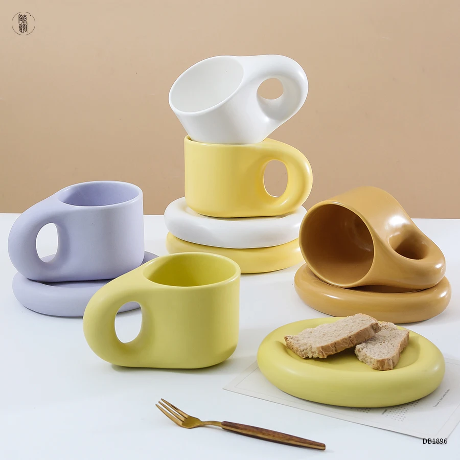 뚱뚱한 배 북유럽 귀여운 커피 세라믹 통통한 찻잔 컵 땅딸막한 뚱뚱한 찻잔 접시 - Buy Chunky 머그잔,북유럽 스타일 ...