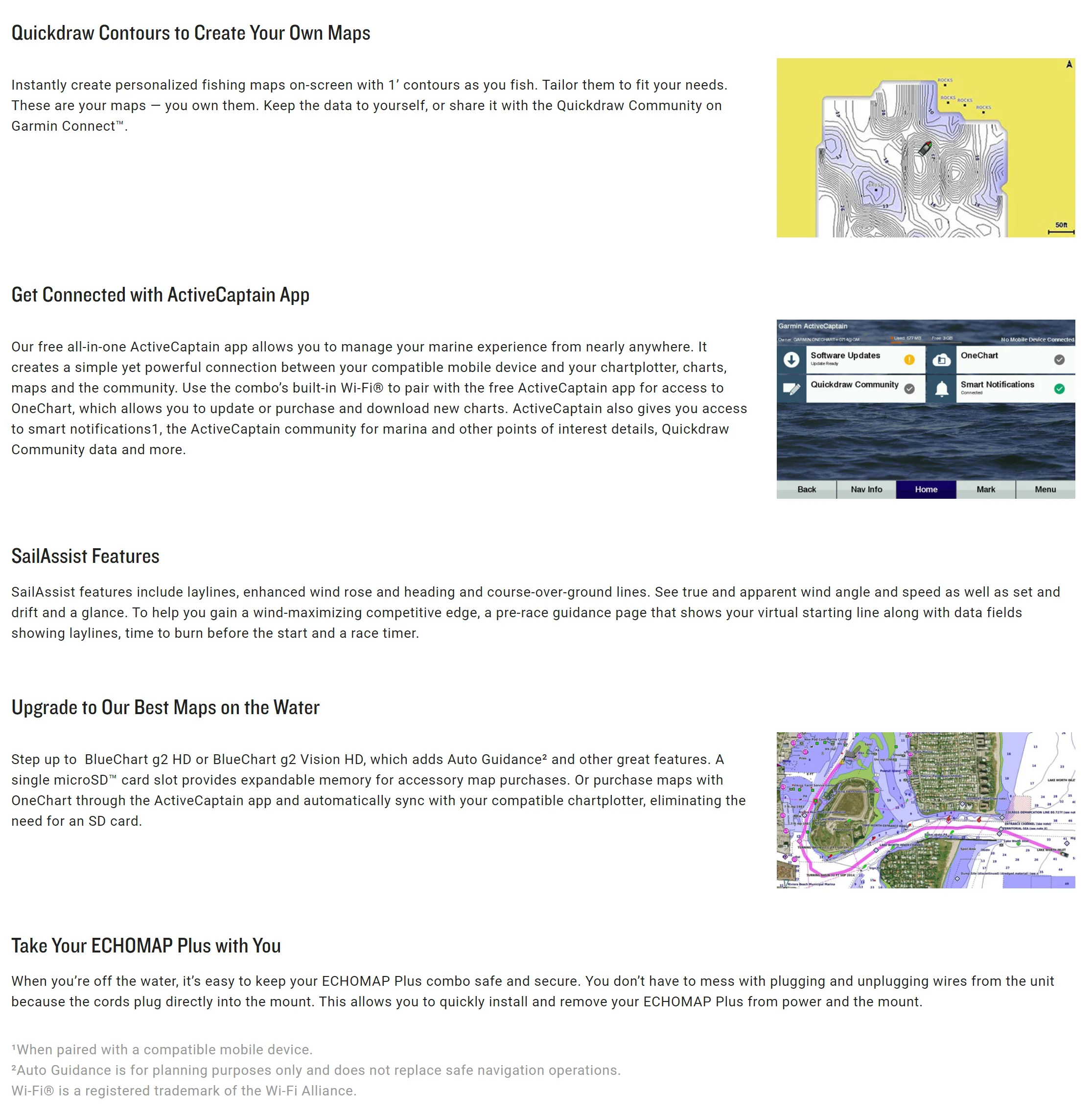 Garmin Echomap Plus 65cv 6" CHIRP Fish Finder & Marine Navigation, OEM