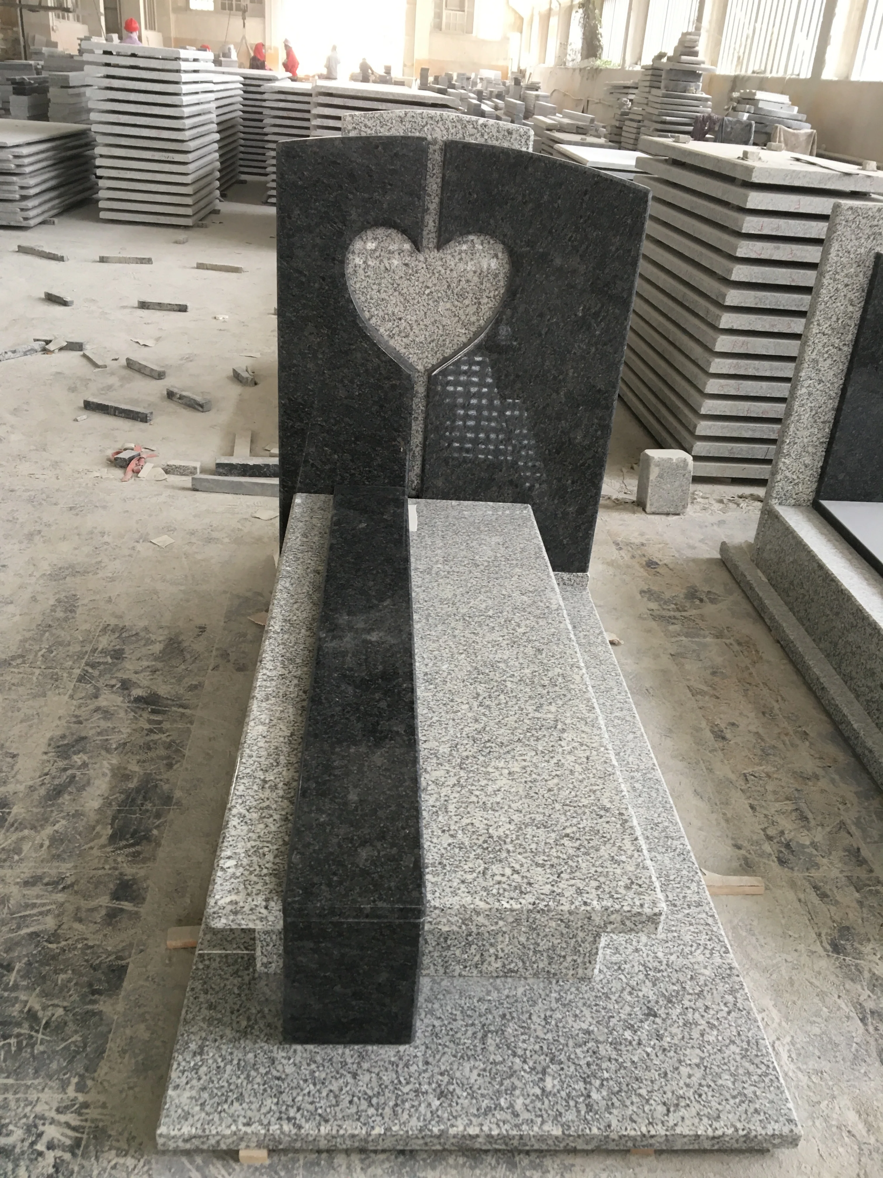 Grave Large Headstone G664 Modern Tombstone Design Granite Tombstone ...