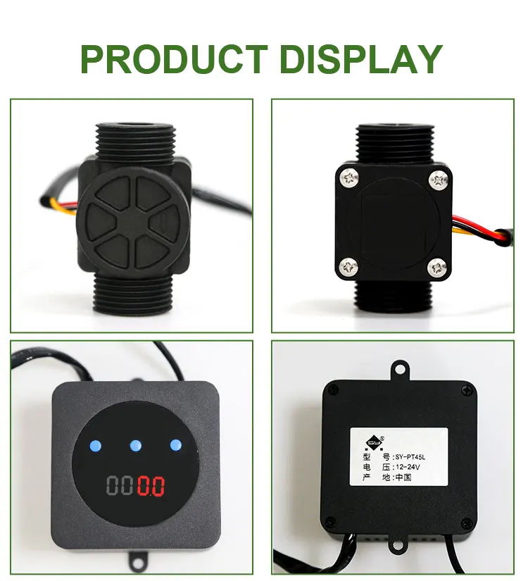 Flowmeter Water Turbine Flow Meter Sensor With Pulse Signal Thread ...