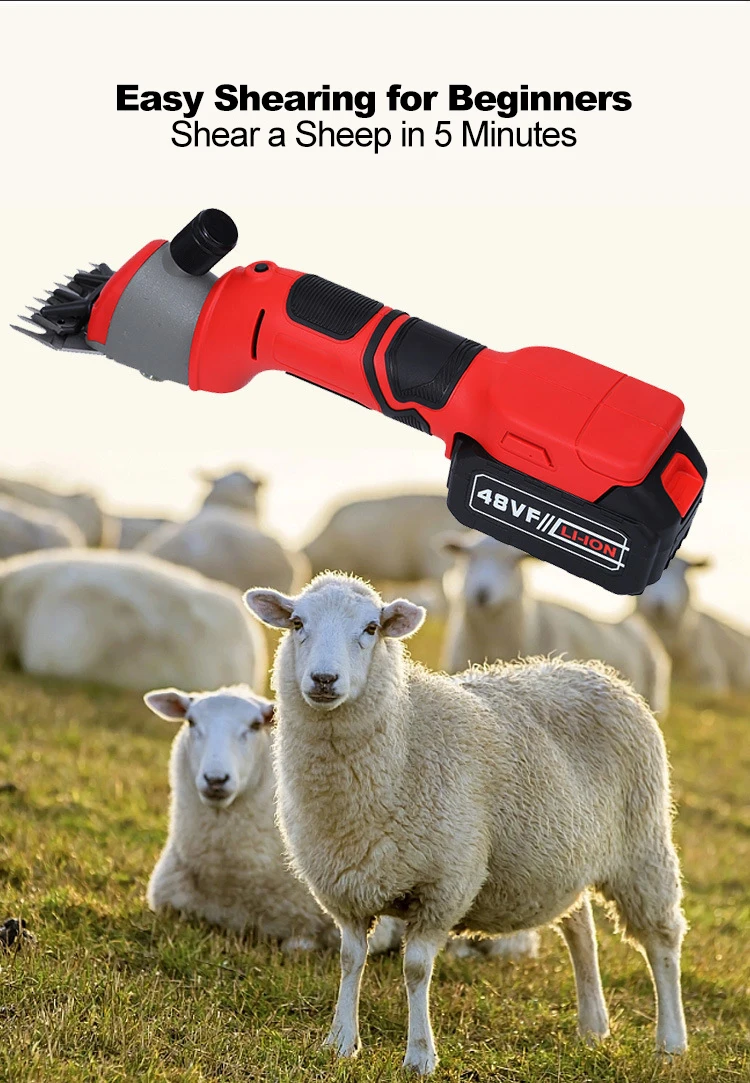 Ananke Tools High Power Electric Sheep Shearing Lithium Wool Clipper ...