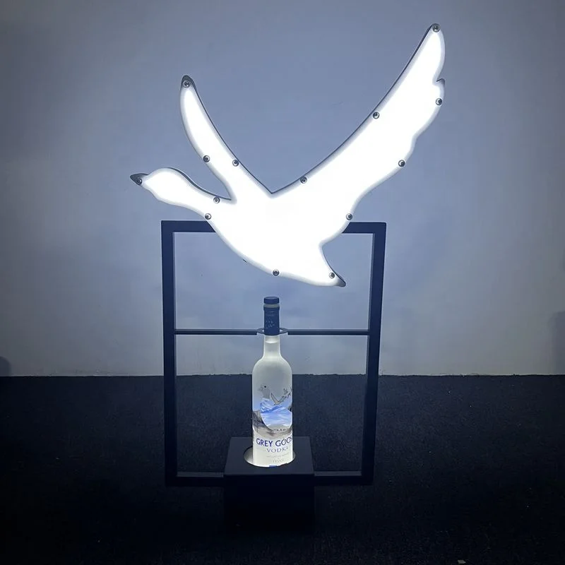 Stainless Steel Rocket Led Bottle Light Base Presenters For Bar Hotel ...