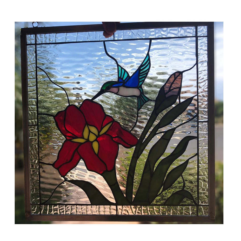 Modern Style Stained Glass Window Stained Glass Art Craft Building ...