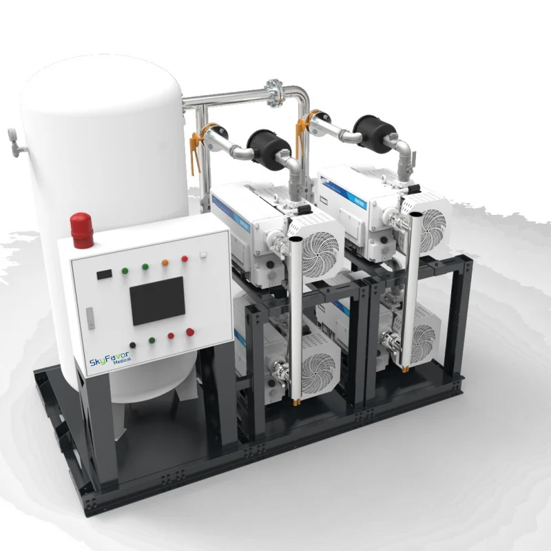 4kw Oil Lubricated Rotary Vane Vacuum Pump for Medical Vacuum System ...