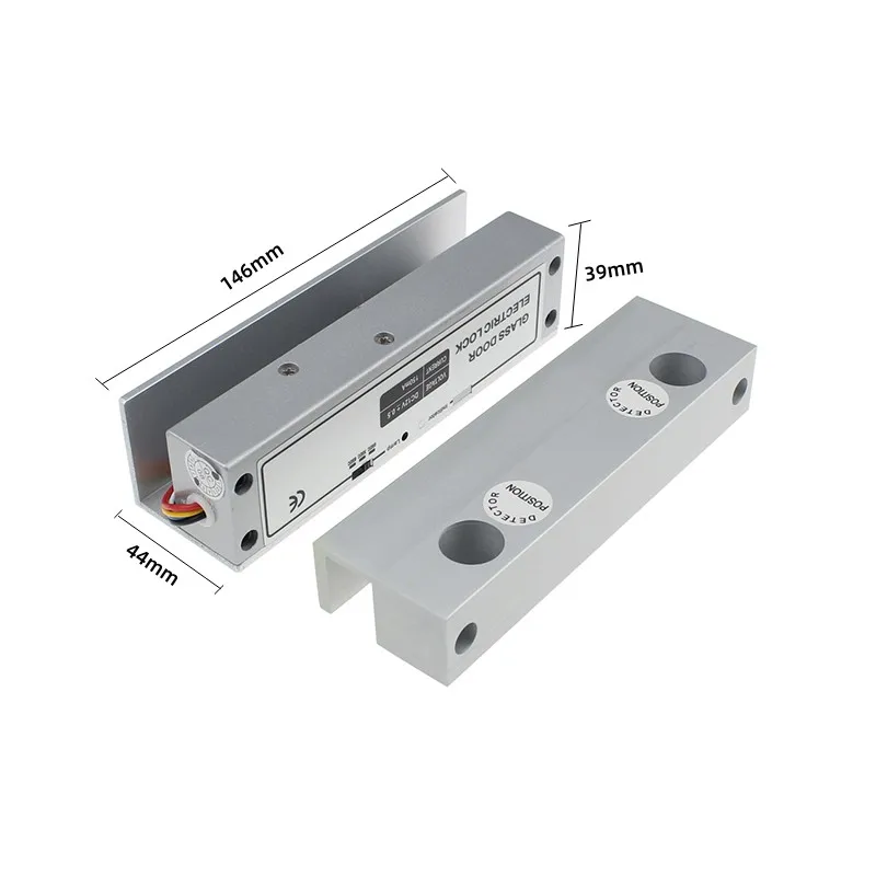 Aluminium U Type Electric Bolt Lock Delay Adjustable Lock With Door ...