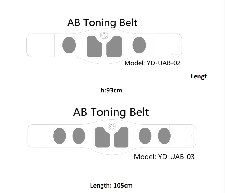 Ydstrong Abs Electric Ems Muscle Toner Stimulator Relaxer Slimming Ab Belt Machine Ems Belly ...