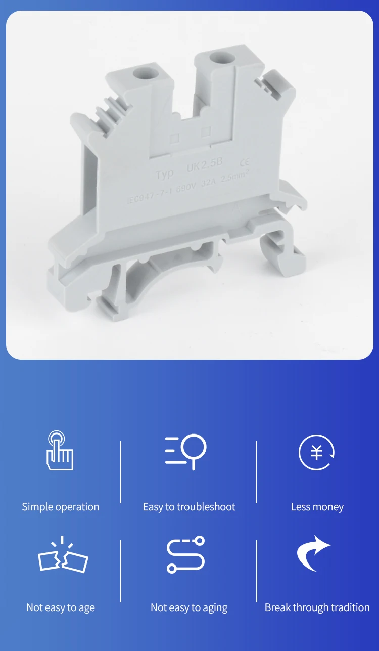 JINH Din Rail Types Fuse Terminal Block - Reliable Wire Connecting