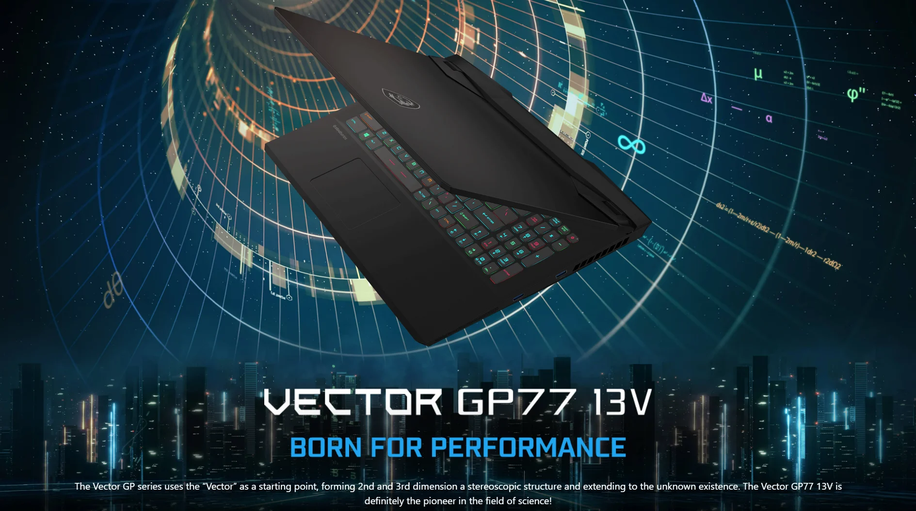 MSI Vector GP77 Gaming Laptop - I7-13700H RTX4070 2.5K 240hz
