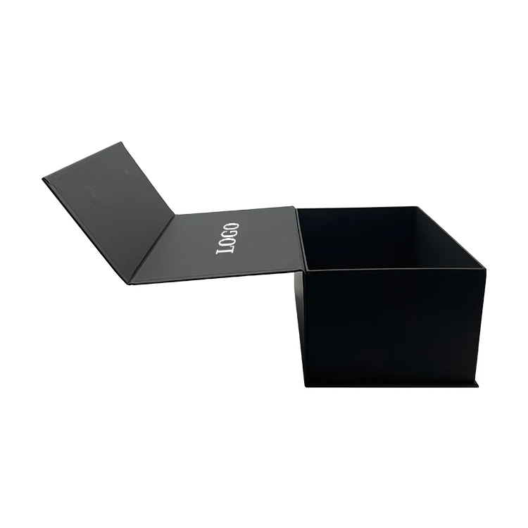 Luxury Paper Black Book Magnet Magnetbox Packaging Boxes Closure Rigid ...