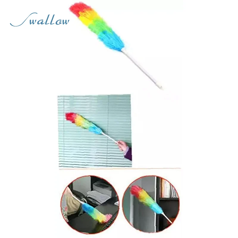 Dusters with Solid Wooden Handle Flexible Head Anti-Static Comfortable ...