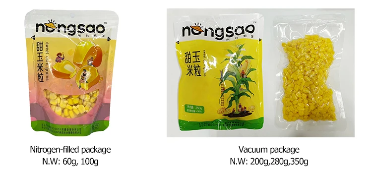 Fresh Style Sweet Corn Kernels Vacuum Packed Snack - Buy Vacuum Packed ...