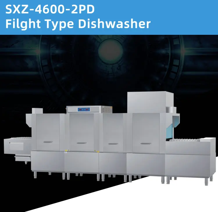 Industrial Large Automatic Dish Washer Commercial Flight Type Utensil ...