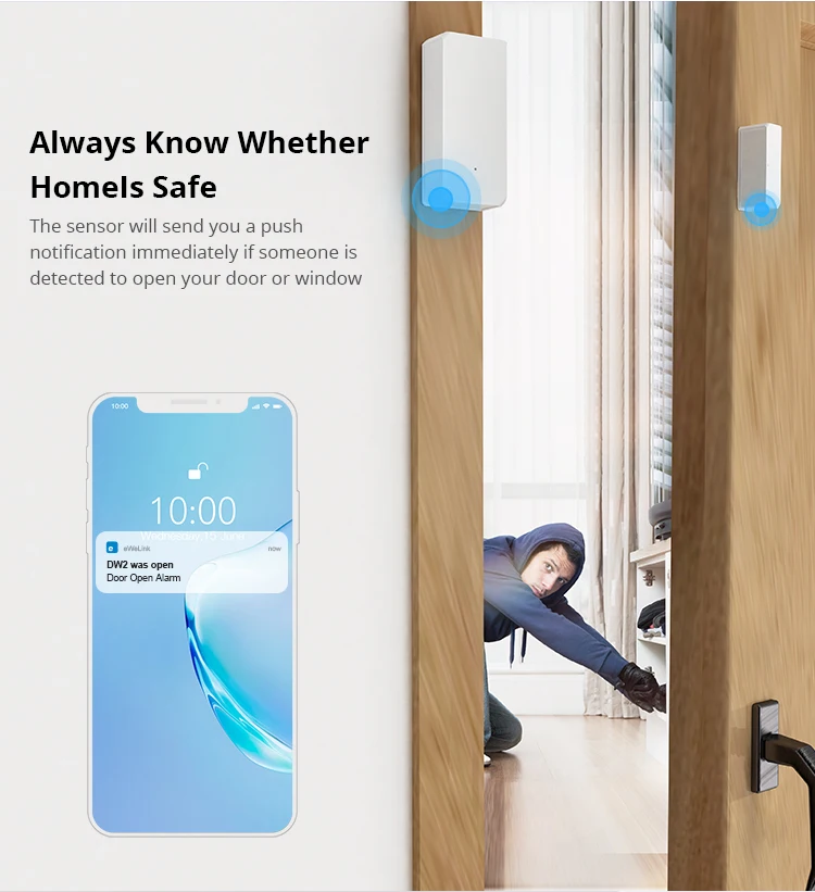 Buy Wholesale China 2023 Popular Sensor Sonoff Dw2-wi-fi Wireless Door ...