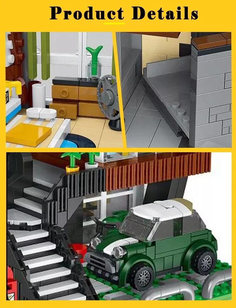 Mork 10205 Korea Modern Villa Modular City Street View Diy Sets House ...